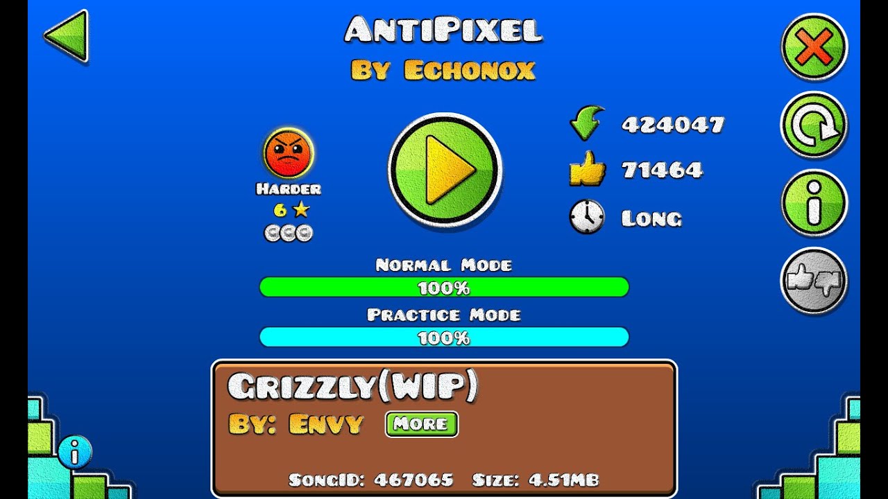 Antipixel By Echonox (Harder)| Geometry Dash - YouTube