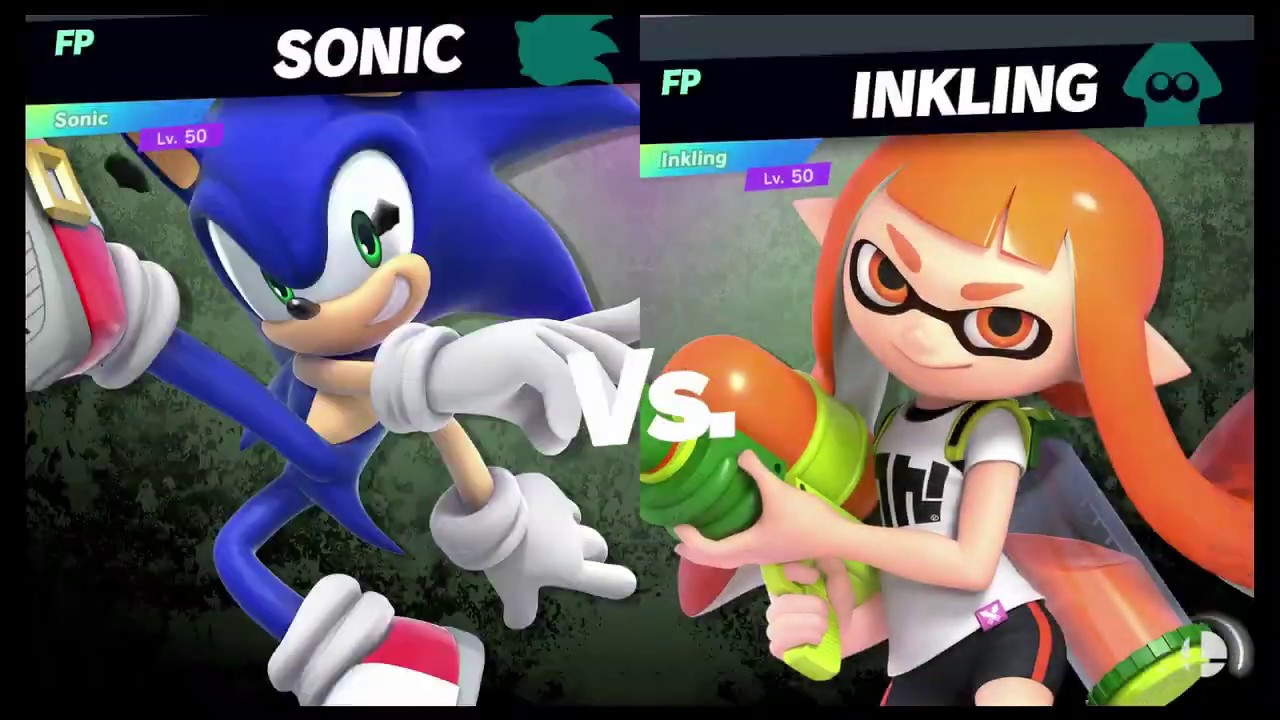 Super Smash Bros Ultimate Amiibo Fights Request #10975 Sonic vs Inkling ...