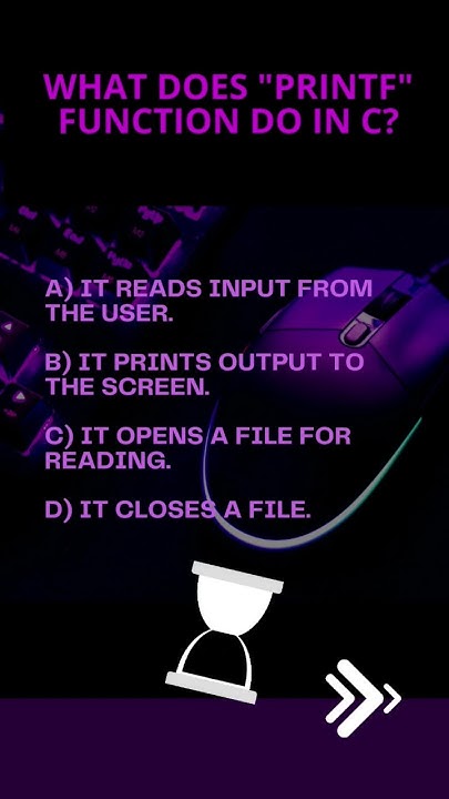 C Language Mcq 01 Coding Programing Printf Scanf File Output Input Youtube