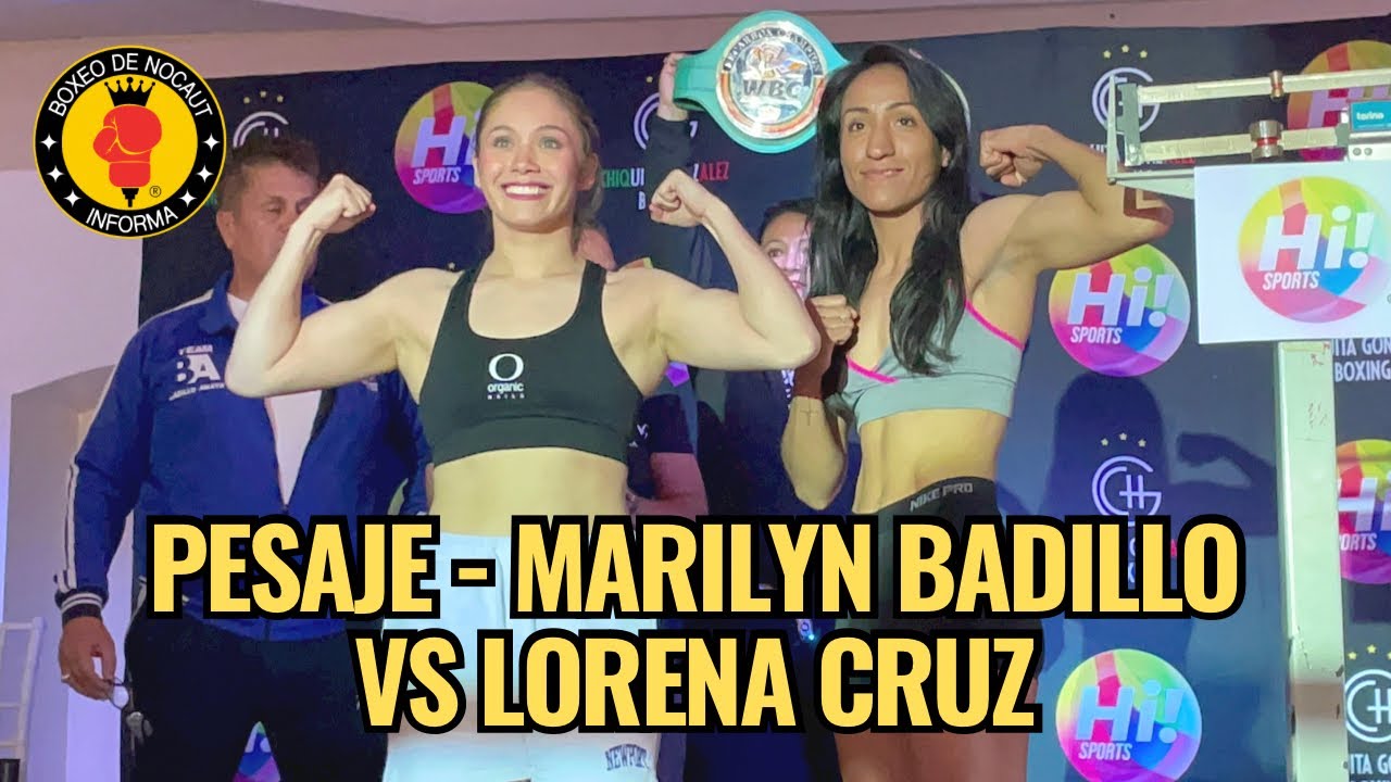 Pesaje Marilyn Badillo Vs Lorena Cruz - Función Chiquita González ...