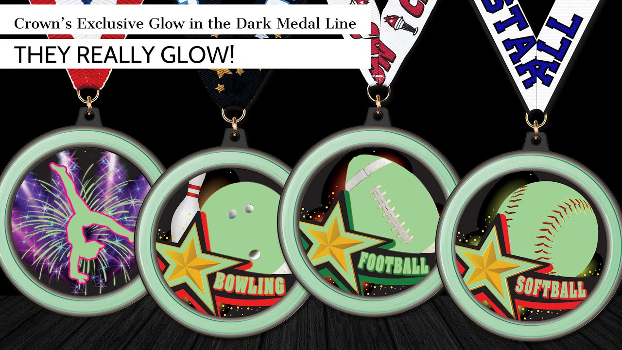 Glow in the Dark Medals by Crown Awards! - YouTube