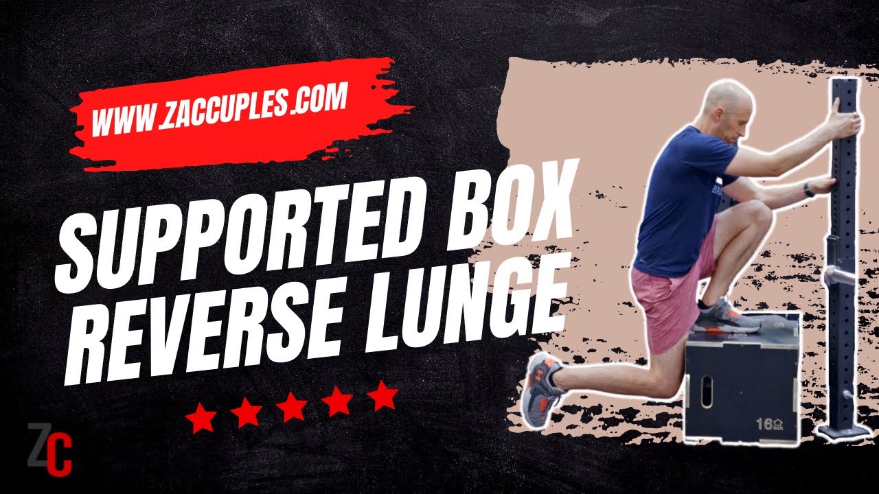 Supported Box Reverse Lunge - YouTube