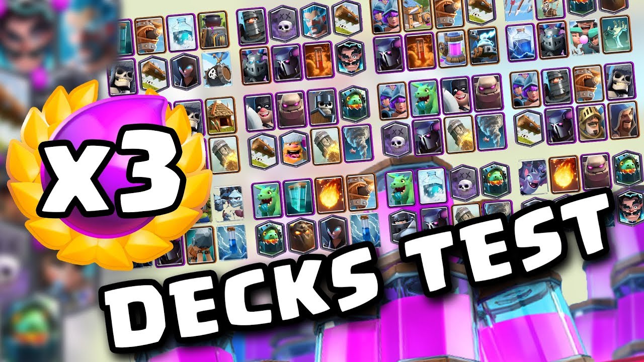 Testing Best Decks for X3 Elixir Mode | Triple Elixir Challenge | Clash ...