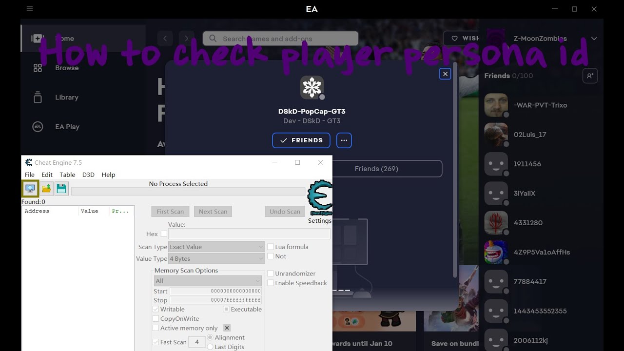 How to check player persona id - YouTube