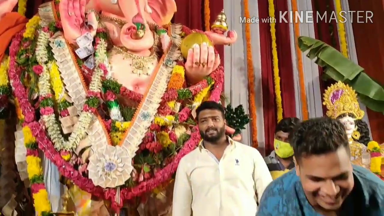 Ramnagar Akhil pailwan visited khairtabad Ganesh 2020 - YouTube