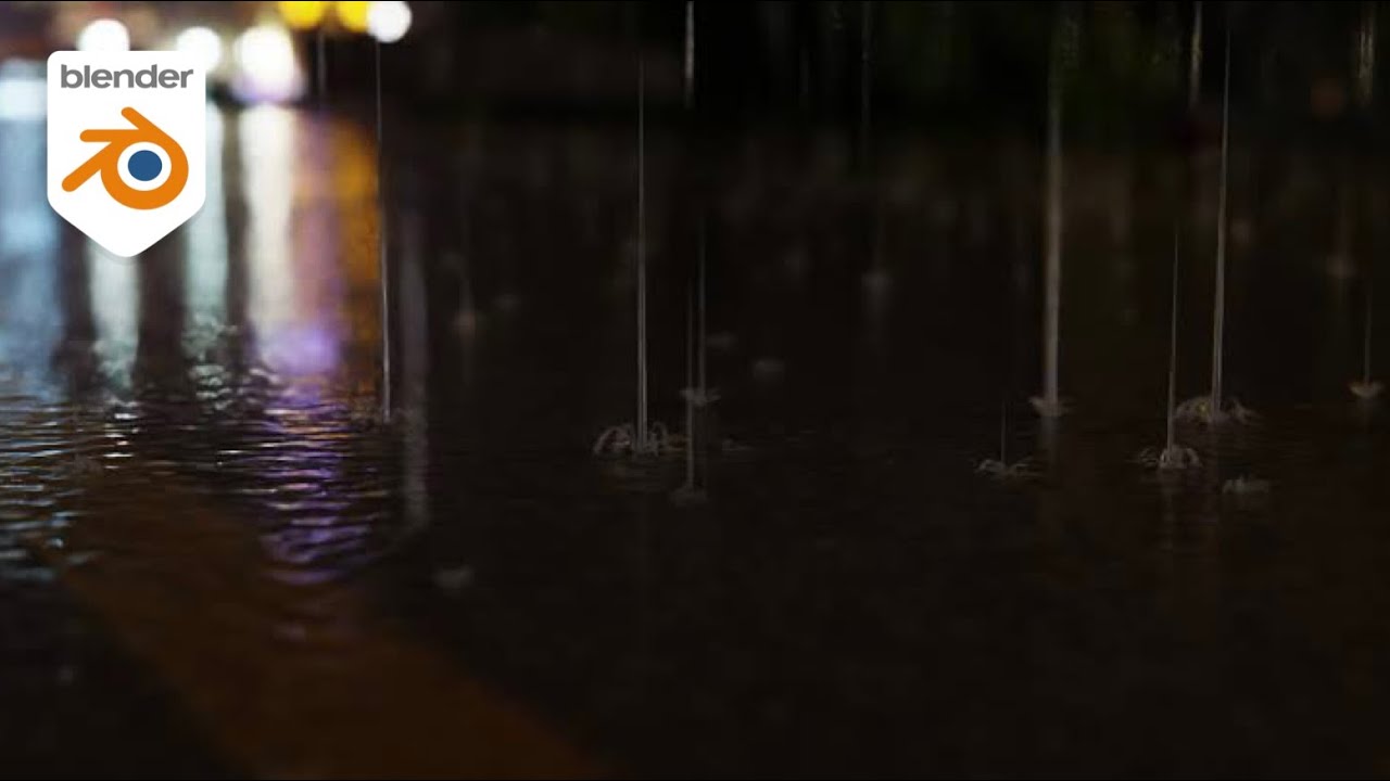 Create Rain in Blender | Blender Tutorial - YouTube