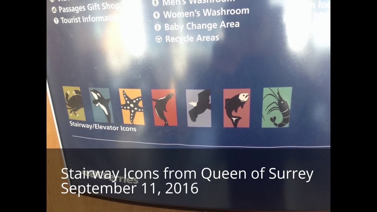 Stairway Icons from BC Ferries (Coastal Class, Queen of Surrey & Queen ...