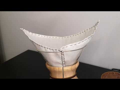 DIY chemex cloth coffee filters - hand sew tutorial - YouTube