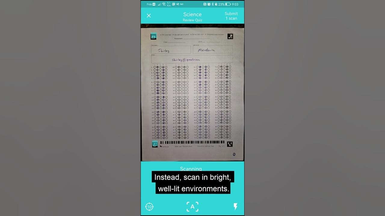 Tips for scanning answer sheets - YouTube