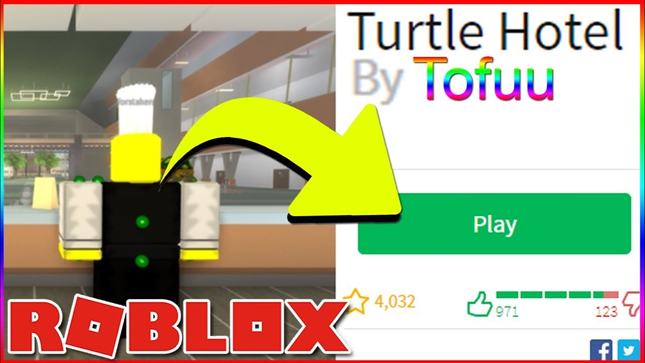 PLAYING TOFUU'S ROBLOX GAME FOR THE FIRST TIME!! (Turtle Hotel) - YouTube