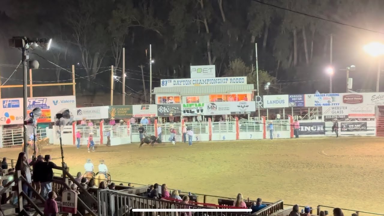 Rookie Bull Riding at the Dayton Rodeo! - YouTube