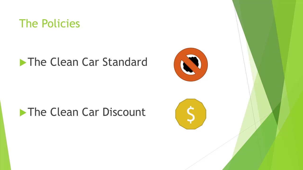An explaination of the Clean Car Standard and Discount and the fixes it ...