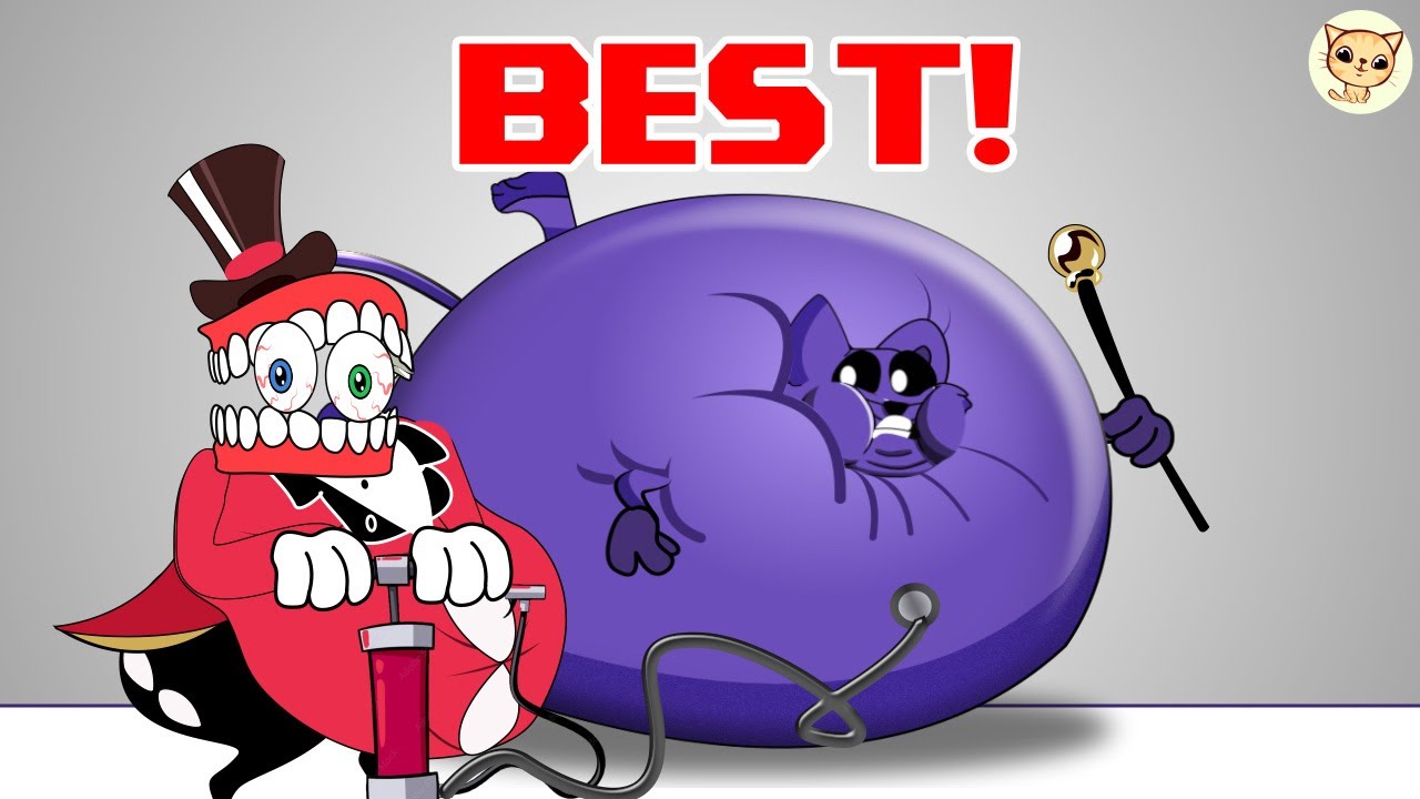 Fat Caine inflation Catnap Smiling Critters! Best Moments! - YouTube