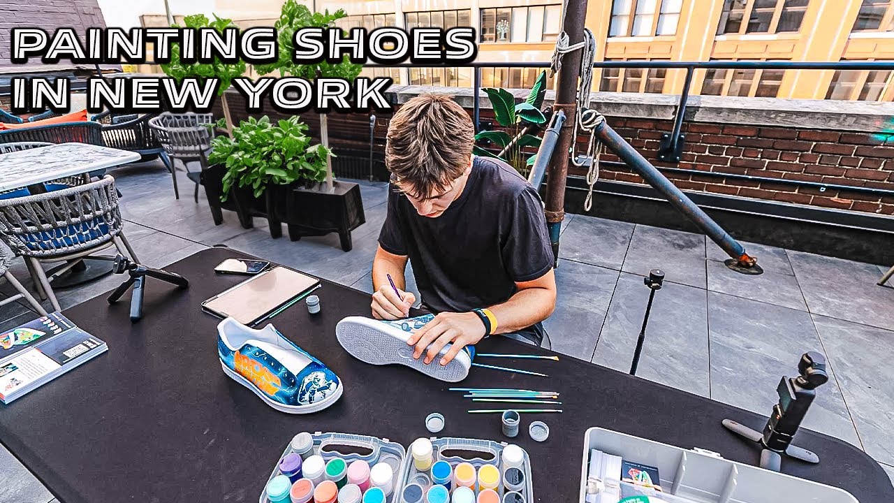Customizing SHOES in NEW YORK! (Custom shoes) - YouTube