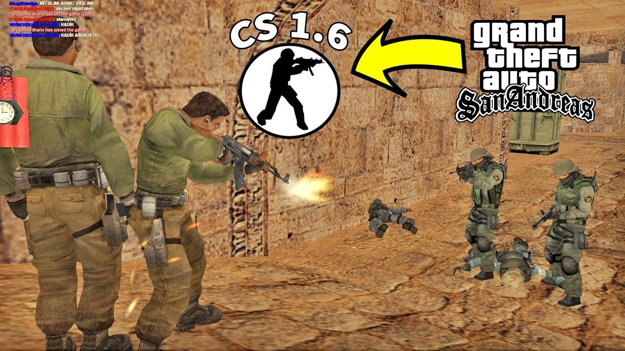 GTA SAN ANDREAS CS 1.6 GİBİ OLDU - İNANILMAZ! - YouTube