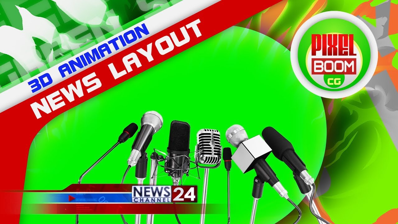 Green Screen News Layout Layout de Jornal PixelBoomCG - YouTube