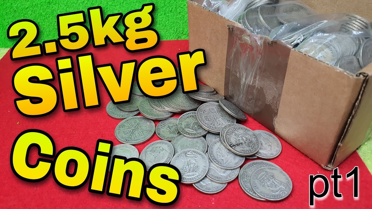 UNBOXING 2.5kg OF RARE SILVER COINS | pre decimal coin hunt # ...