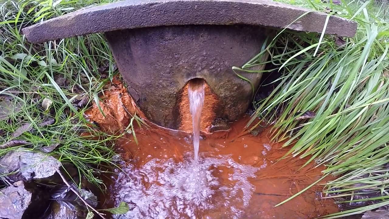 Izvor kisele vode odlazi u potok - YouTube