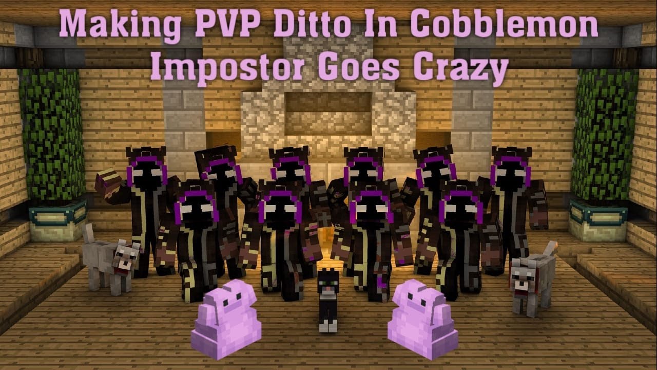Minecraft Ep#32 || Cobblemon (PVP Building Ditto) *Imposter Ability Is ...
