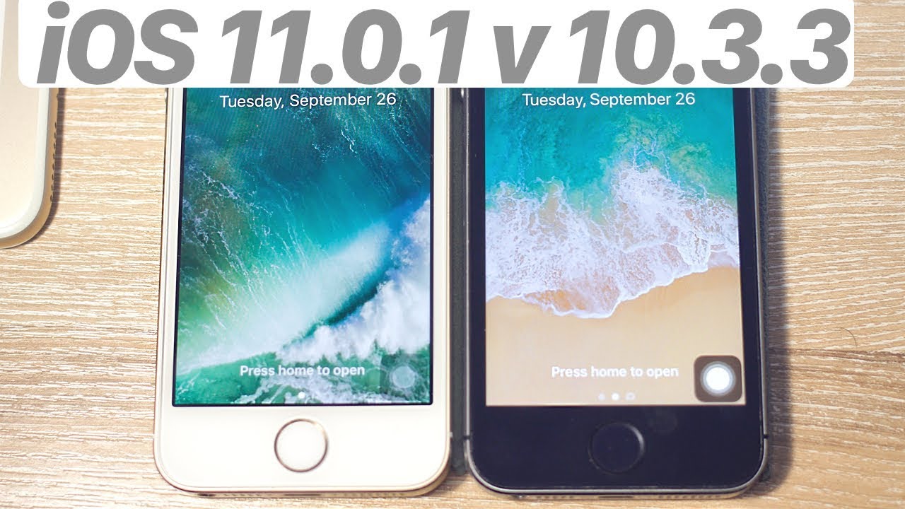 iOS 11.0.1 vs. iOS 10.3.3 - SPEED TEST + BENCHMARK! (iPHONE 5S) # ...