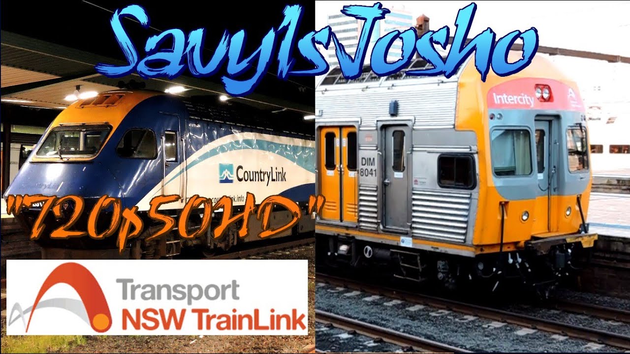 50FPS - Various Transport NSW TrainLink Trains - Central Station 18/3 ...