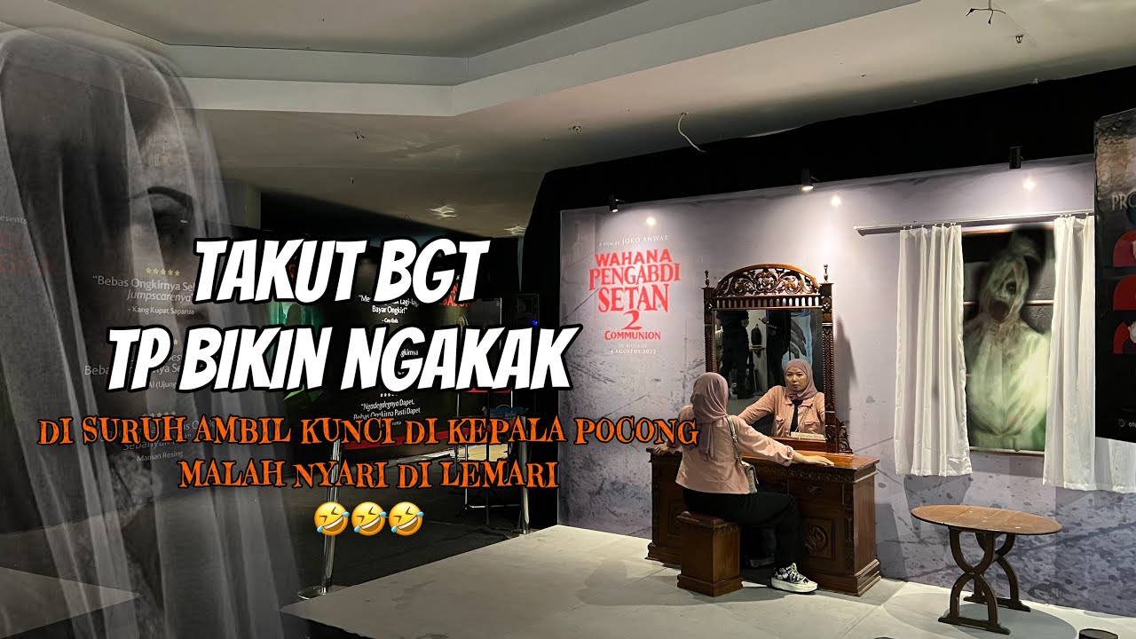 ESCAPE ROOM || LUCU, NGAKAK DAN HOROR || WAHANA RUMAH HANTU PENGABDI ...