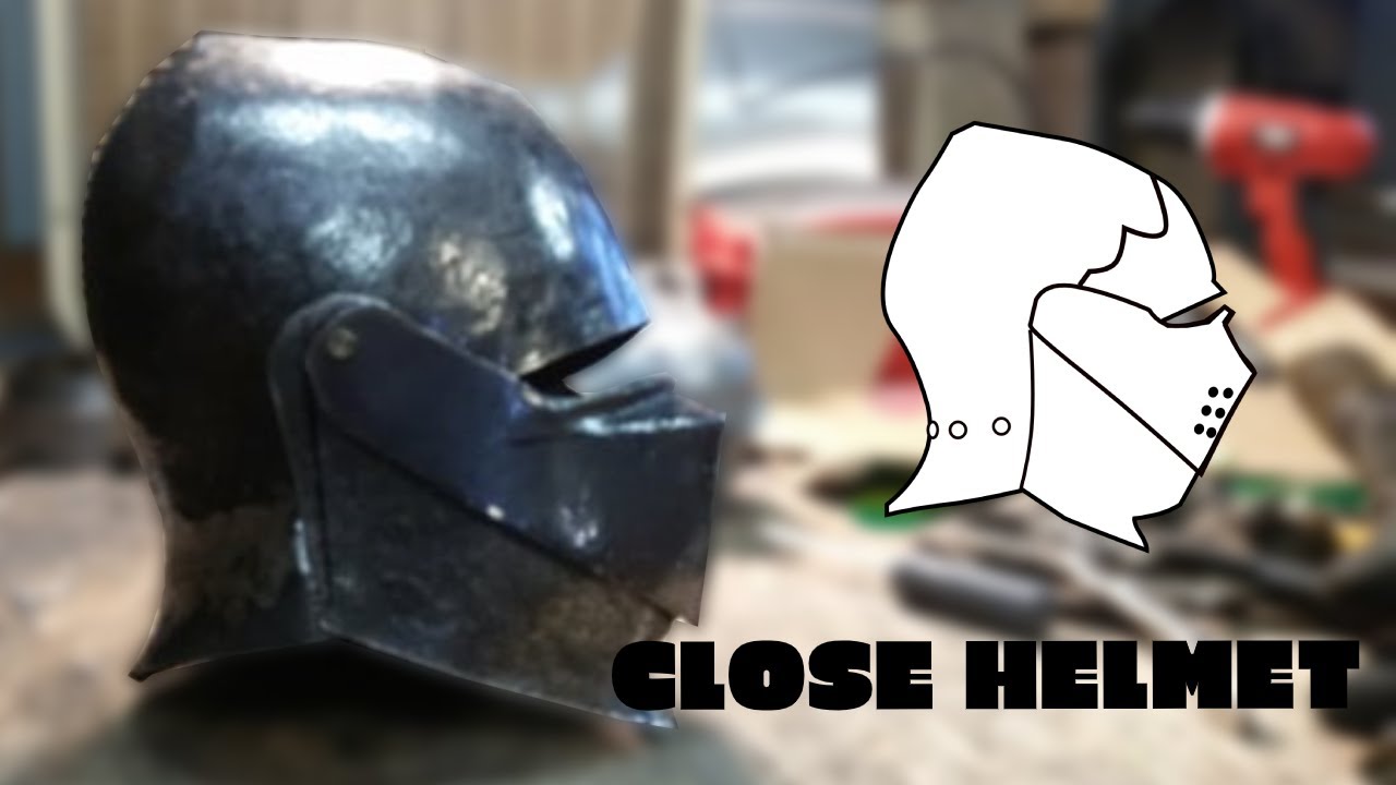 Medieval Close Helmet 3: Visor and Brow Reinforce - YouTube