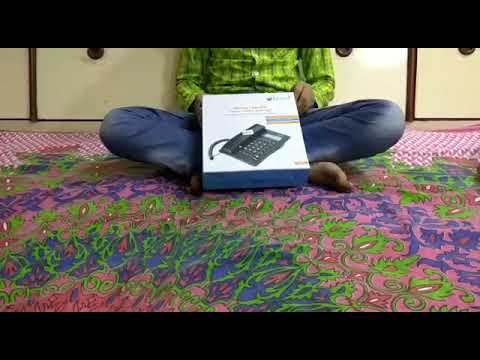 Beetel M53N corded landline telephone unboxing - YouTube