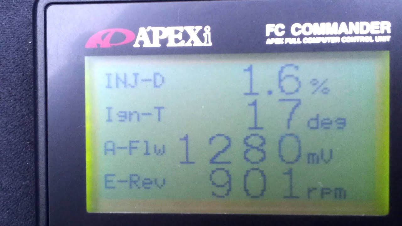 R33 Skyline gtst Apexi pfc base map readings - YouTube