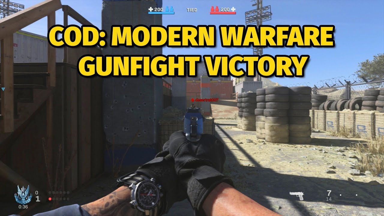 Call of Duty: Modern Warfare Gunfight Alpha Gameplay | Victory on Stack ...