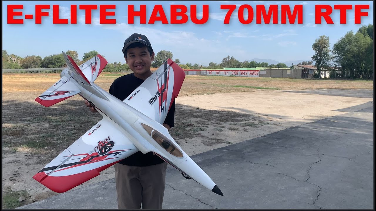 YOUR FIRST RC PLANE! YOUR FIRST RC JET! - E-FLITE HABU 70MM RTF - YouTube