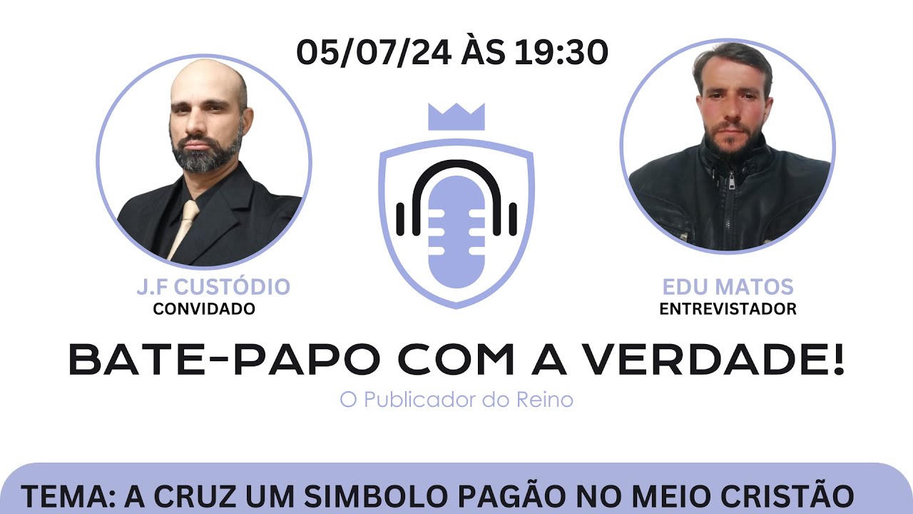 BPV EP. 3 - J.F Custódio | Escritor | A Cruz - Um símbolo pagão no meio ...
