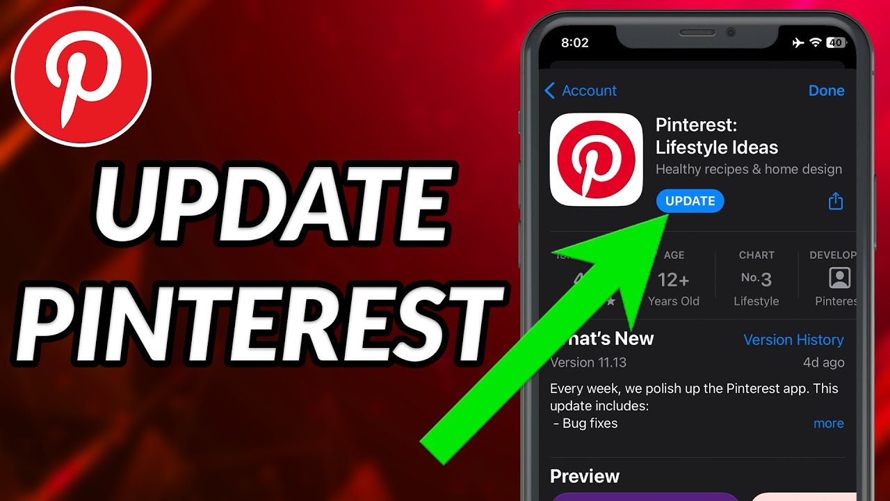 How To Update Pinterest - YouTube