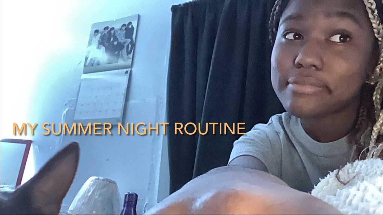 MY SUMMER NIGHT ROUTINE |*relaxing* - YouTube