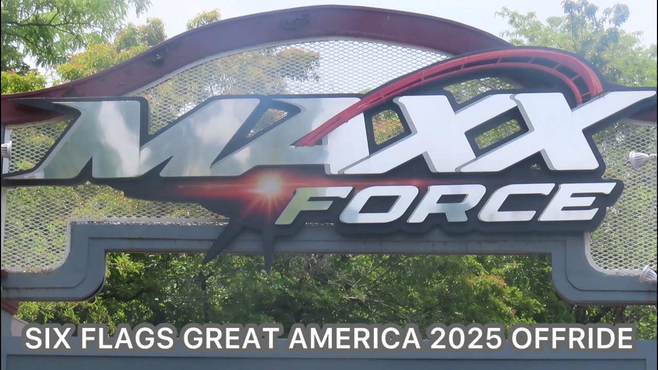 Maxx Force Six Flags Great America 2025 Offride (No Copyright) - YouTube