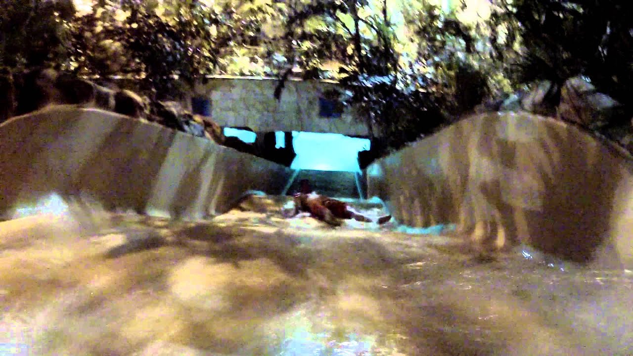 Centre Parcs Longleat Rapids & Swimming Pool - Go Pro HD Backwards Down ...