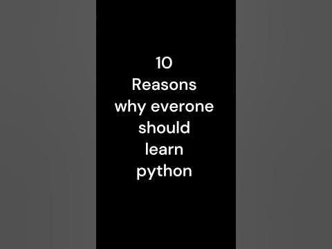 10 Reasons why you should learn python #shorts #shortsfeeds #coding # ...