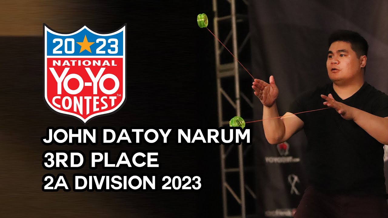 John Datoy Narum — 3rd — 2A Finals — National YoYo Contest 2023 - YouTube