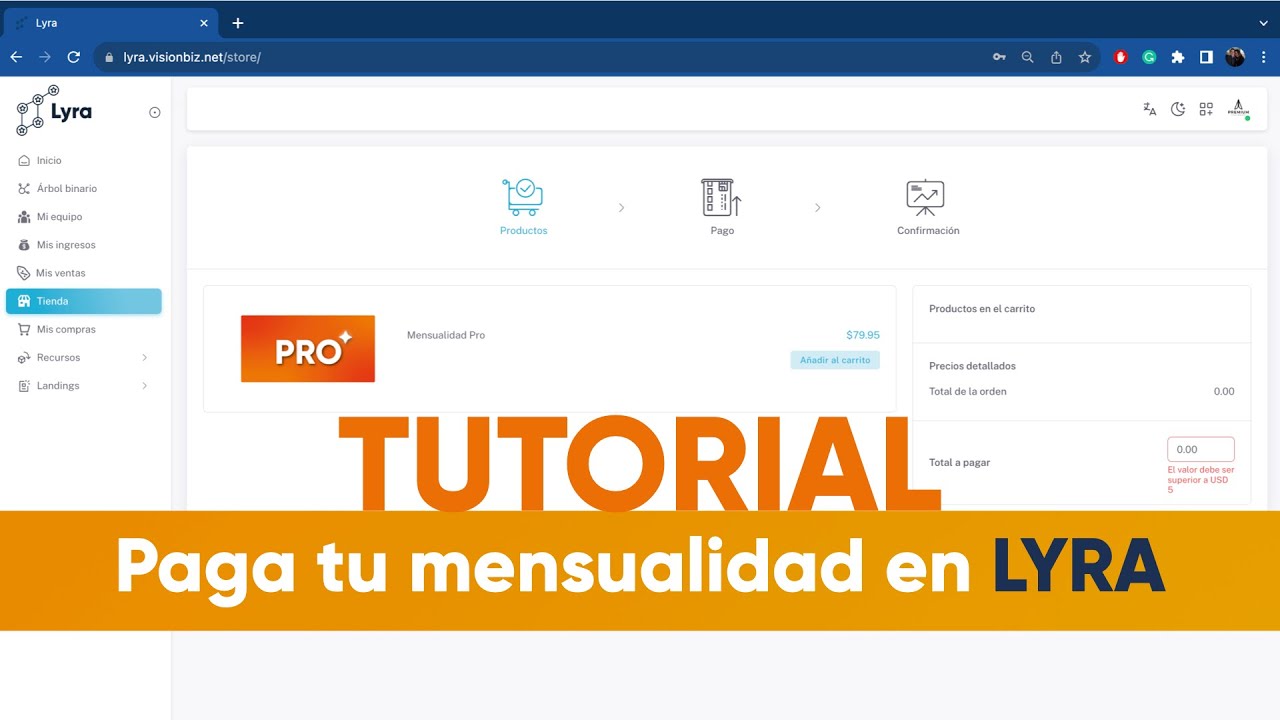 Tutorial paga tu mensualidad en LYRA, nuestra oficina virtual - YouTube