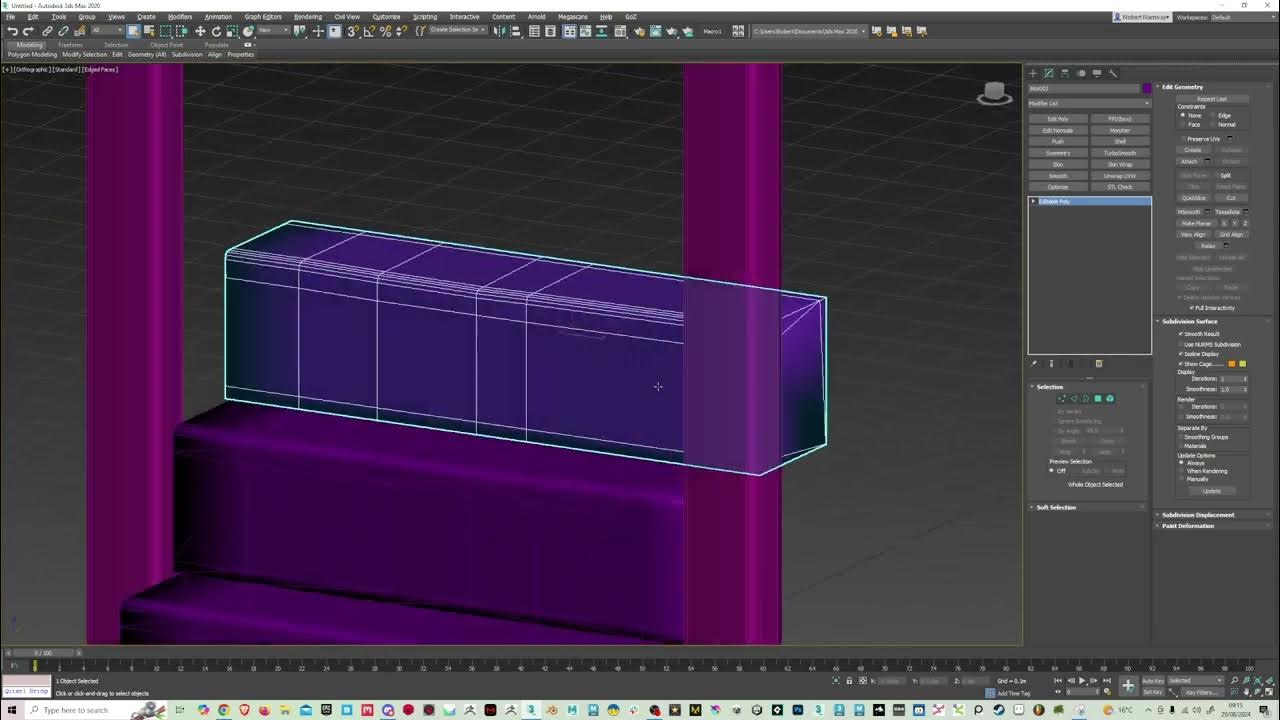 3dsmax Quadrify (untriangulate) - YouTube
