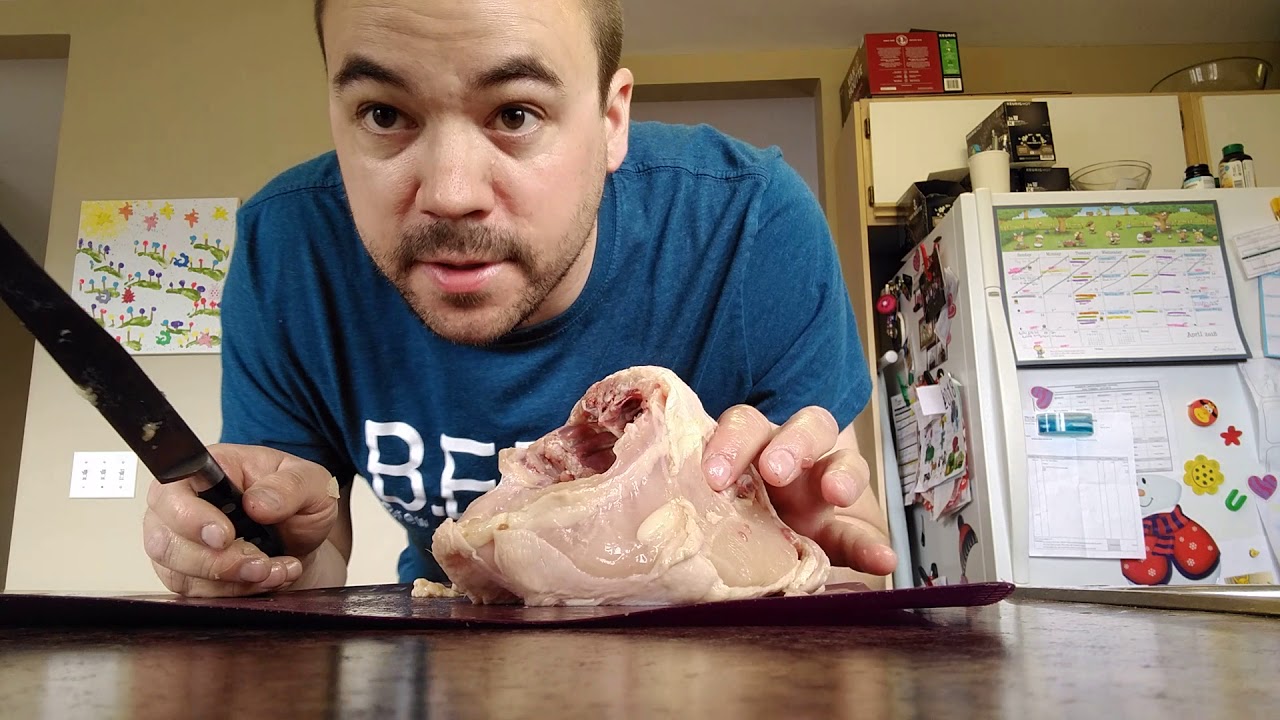 How to cut a chicken into 9 pieces - YouTube