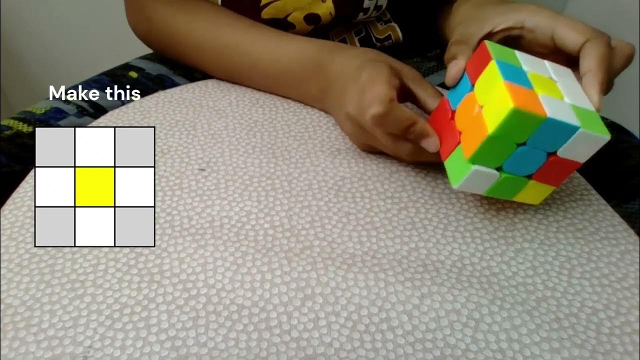 1 Step on how to solve a Rubix cube cross #method #cross #1 - YouTube
