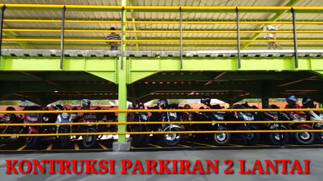 kontruksi parkiran 2 lantai ( PT. KYOWA indo) - YouTube