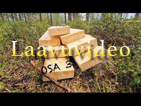 Lapin mökillä | Laavun rakennusta osa3 ⎢Building a log cabin in lapland ...