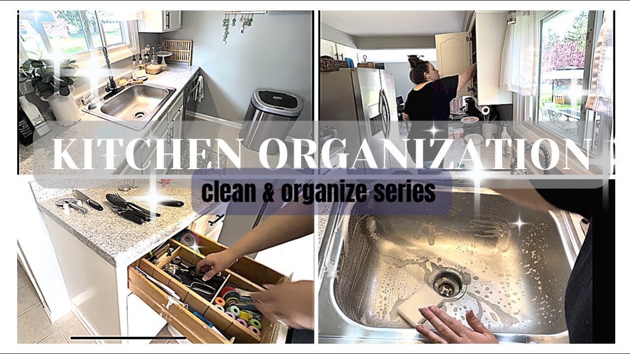 CLEAN & ORGANIZE with me|| Kitchen declutter|| Colab - YouTube