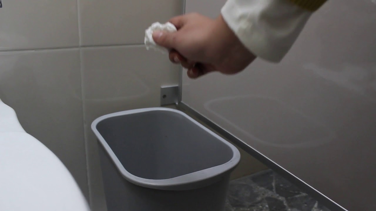 Throwing Tissue into a Trash Bin - Free Stock Creative Commons Video ...