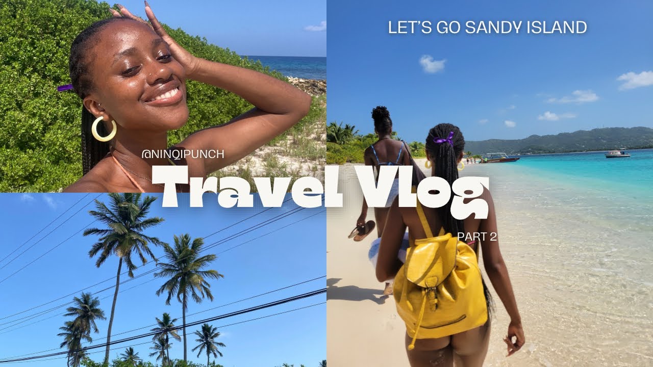 The sand is pink on Sandy island! | Travel vlog | B-day celebration + more - YouTube