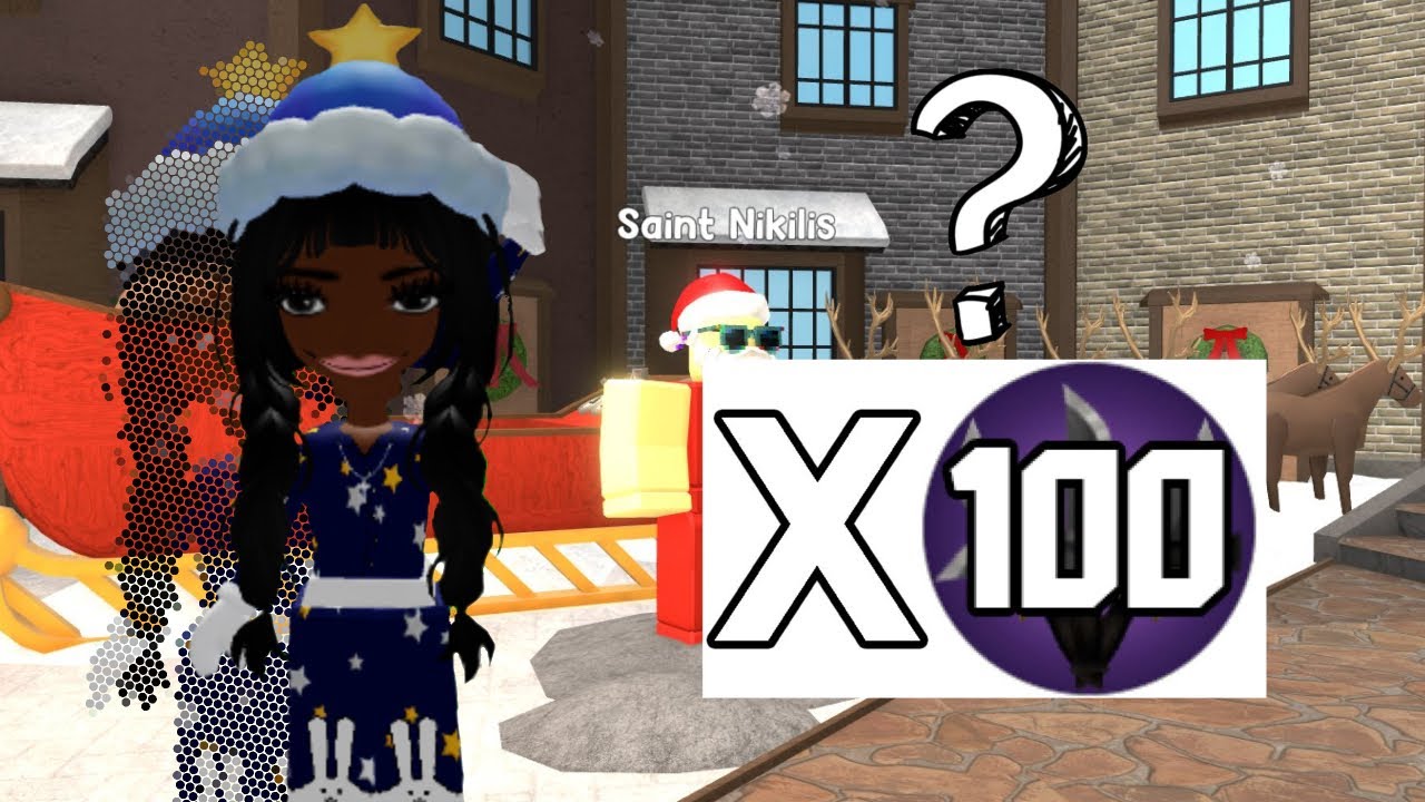 I GOT TO MAX LEVEL IN MM2 #mm2christmas - YouTube