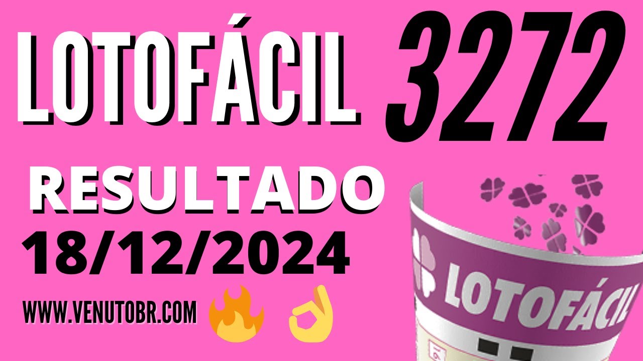 🍀 Resultado Lotofácil 3272 - YouTube