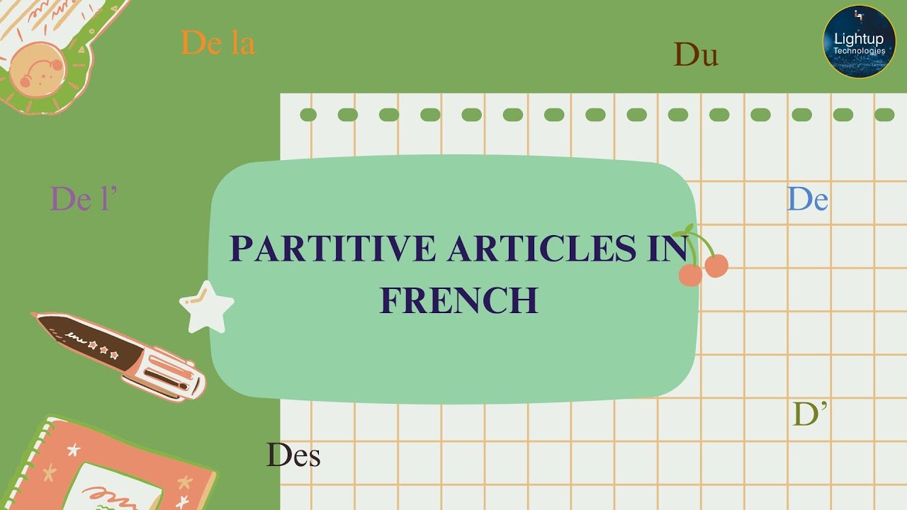 Partitive Articles In French - YouTube